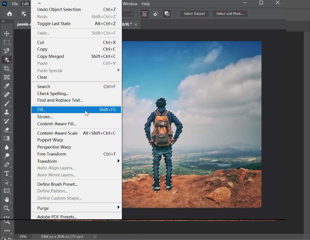 How To Use Content Aware Fill In Photoshop 