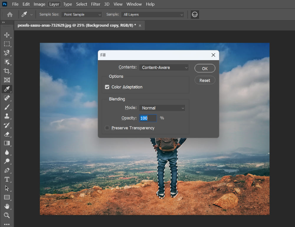 How To Use Content Aware Fill In Photoshop 