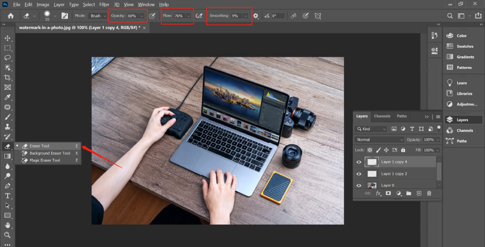 How to Remove a Watermark in Photoshop?